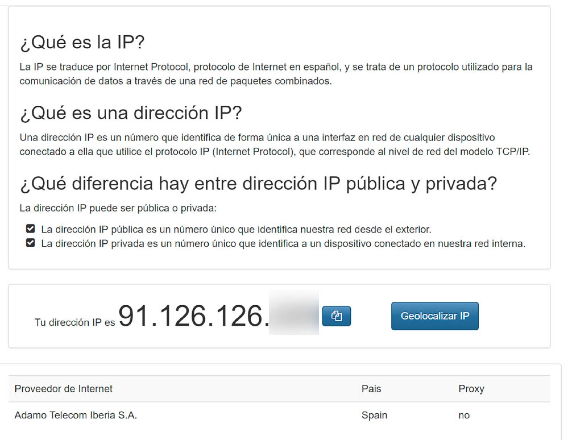 Cómo saber cuál es la IP pública desde la que te estás conectando ...